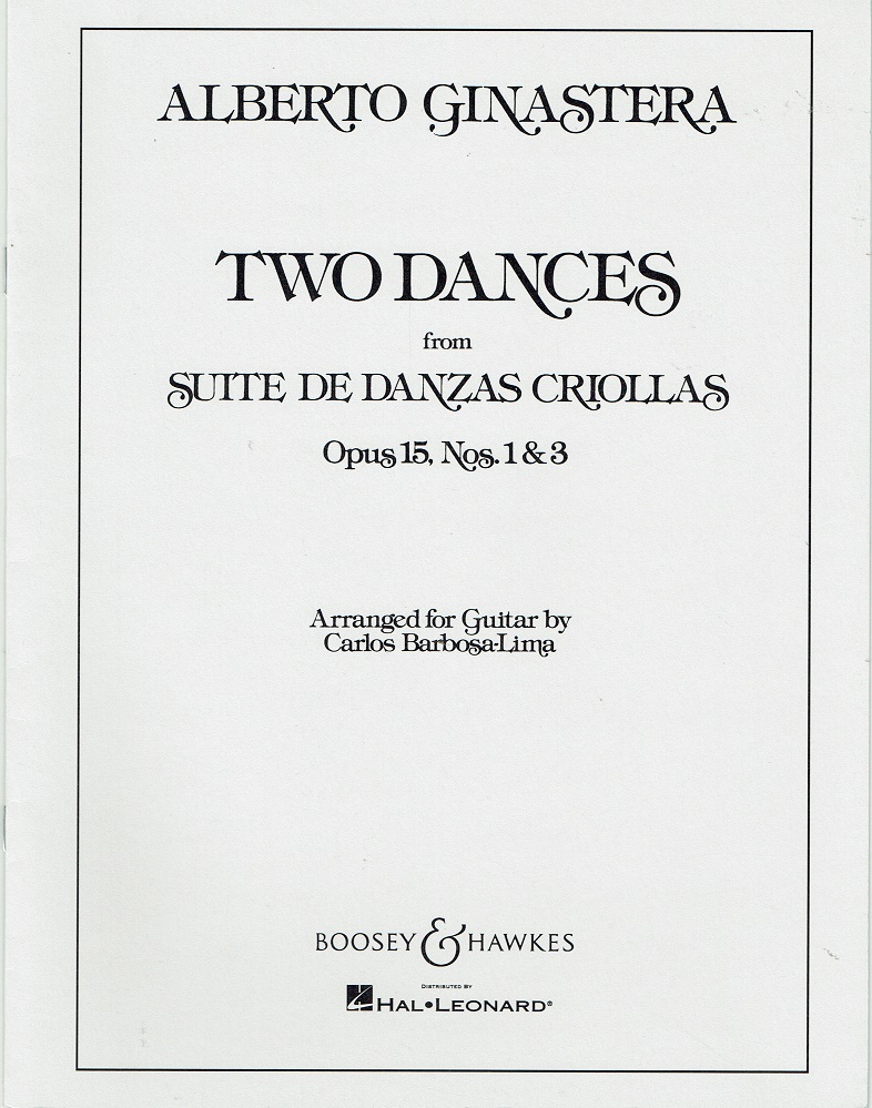 Partitions de musique neuves et d’occasion à Paris 6 - REPERTOIRE - REPERTOIRE - GINASTERA – 2 ...